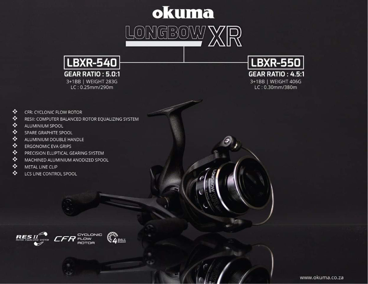 OKUMA LONGBOW XR REEL 5+1BB + SPARE SPOOL – ALBERTON FISHING