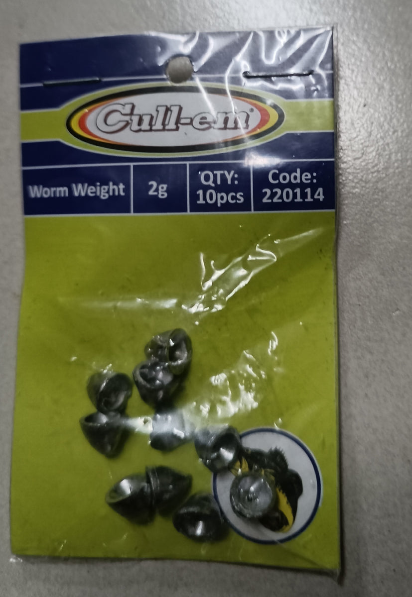 CULLEM WORM WEIGHTS – ALBERTON FISHING