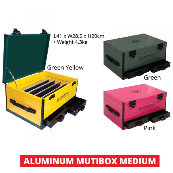 SENSATION ALUMINIUM MUTI BOX MEDIUM (BOX ONLY) – ALBERTON FISHING